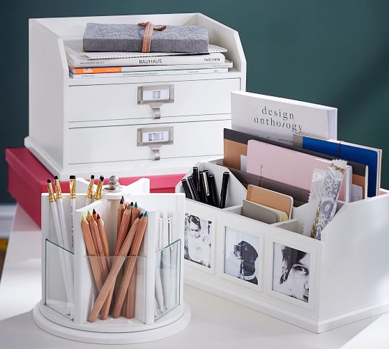 Bedford Two-Drawer Paper Organizer | Pottery Barn