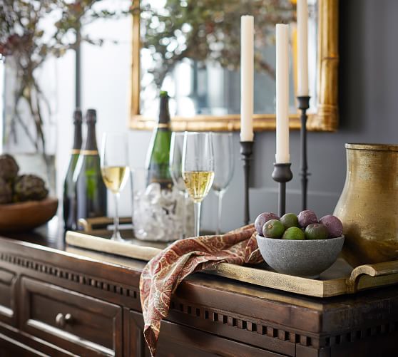 Long Metal Decorative Tray | Pottery Barn