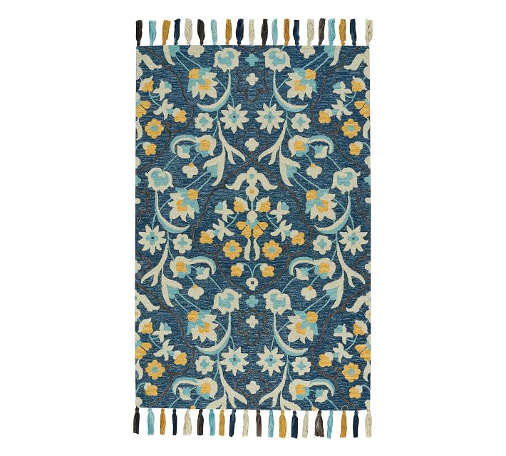 Blue Multi London Tufted Rug | Patterned Rugs | Pottery Barn